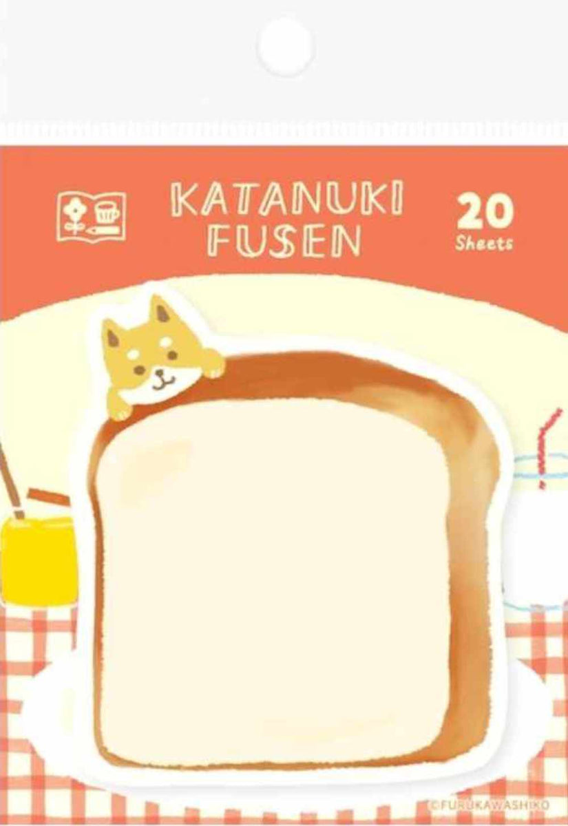 Shiba Inu Dog Bread Sticky Notes Cute Die Cut Sticky Memo Pad Japanese ...