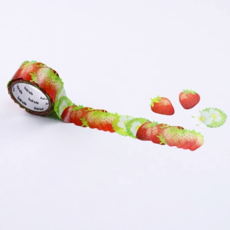 Strawberry Bande Washi Sticker Roll Tape Strawberries Japanese - Shop ...