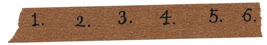 Numbered Washi Tape numbers tape Japanese 15mm Planner supplies | Shop ...