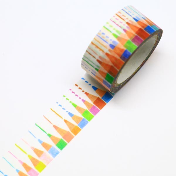 Color Pencils Washi Tape Saien Japanese Kamiiso Sansyo - Scribble, Ora ...