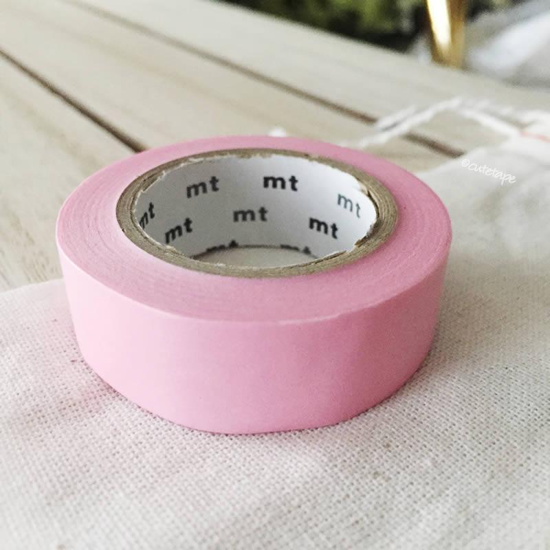 Rose Pink Washi Tape MT Vibrant Solid Japanese 15mmx7m | Shop cutetape USA